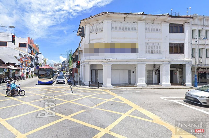 Beach Street Corner Lot 3-Storey Heritage Shophouse | Facing Main Road ...
